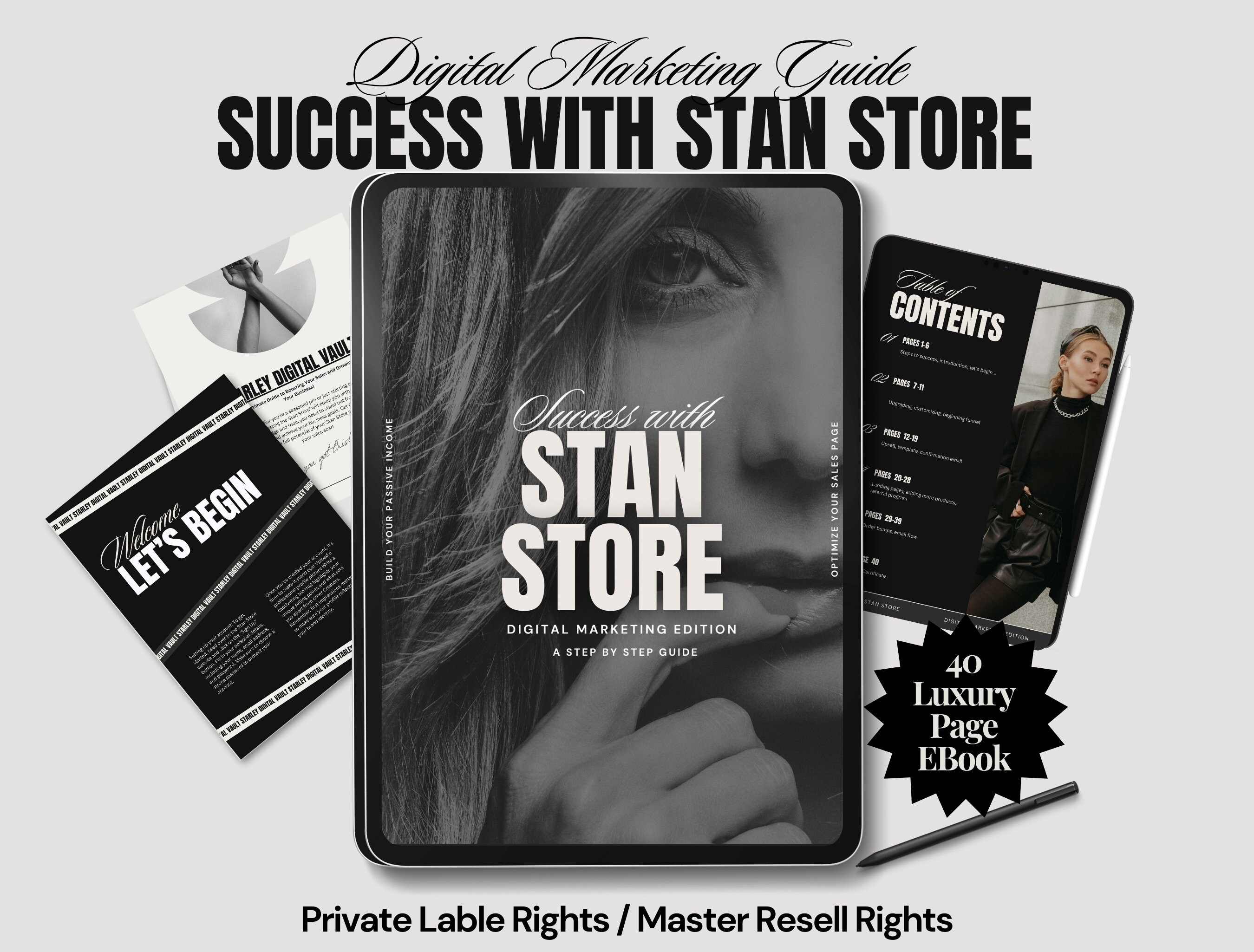 Stan Store Guide, Step by Step, Setting up Stan Store, English, Spanish ...