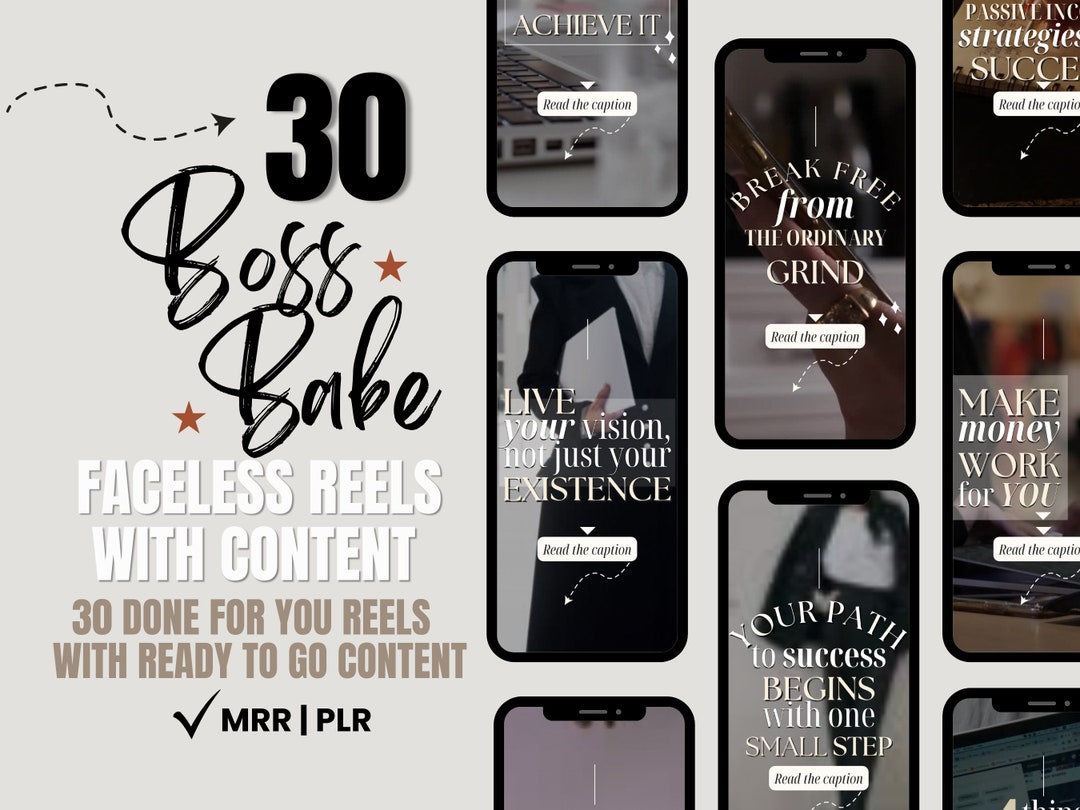 Faceless Reels | Boss Babe | 30 Aesthetic Instagram Video Reels | Coach ...