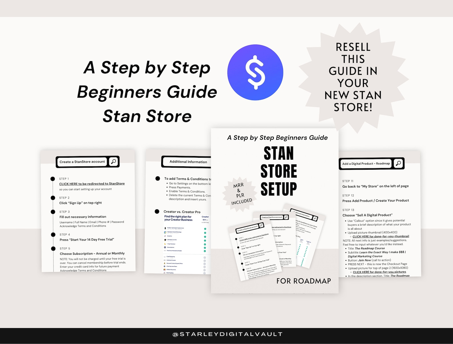 Stan Store Setup, Guide to Set up Stan, Done-for-your Guide, Digital Marketing, Passive Income ...