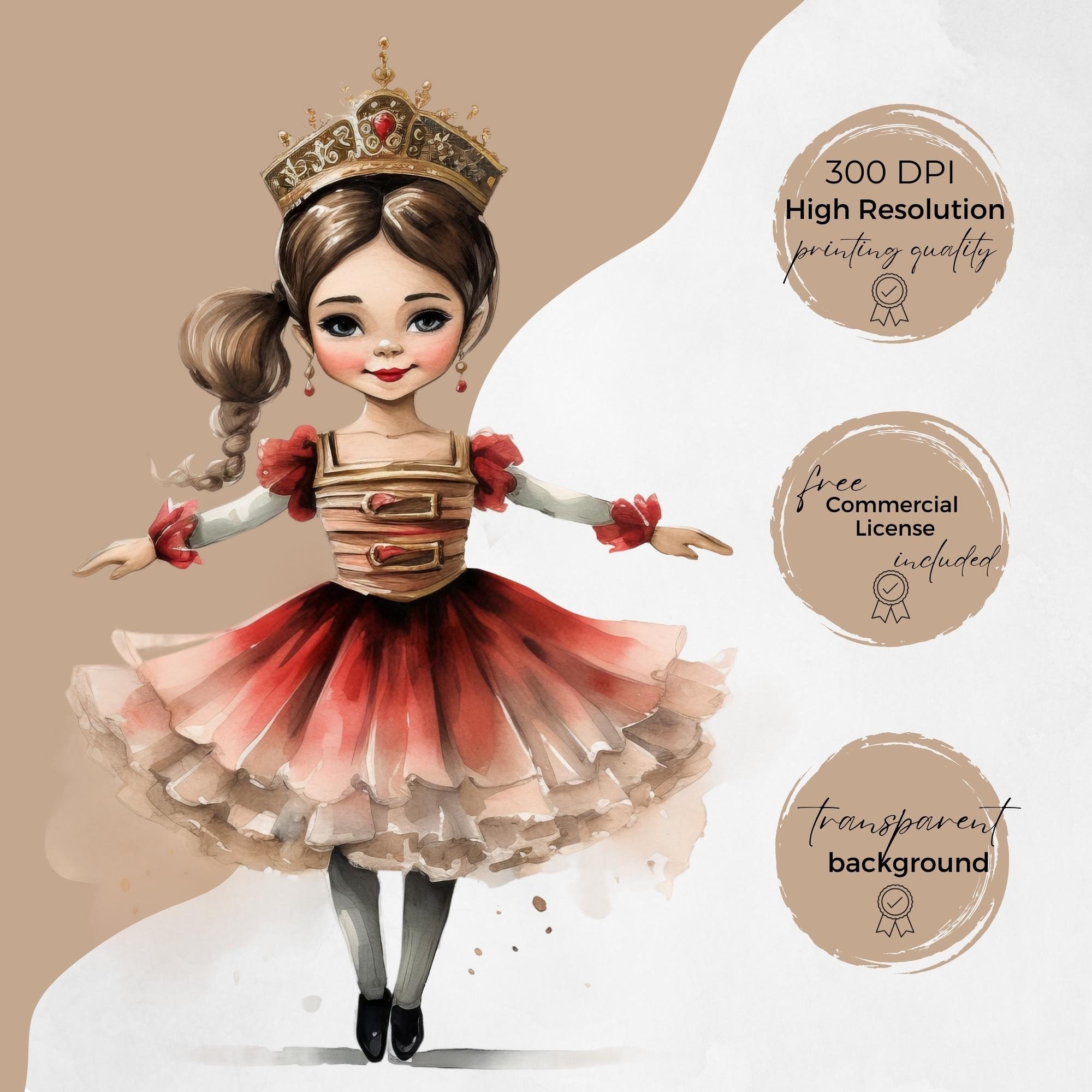 Nutcracker Clipart, Ballet, Christmas Princesses, Cute Xmas Clipart ...