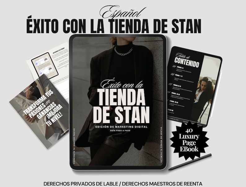 Stan Store Guide, Step by Step, Setting up Stan Store, English, Spanish ...