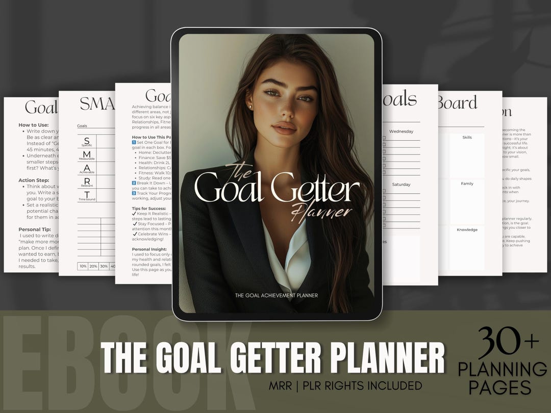 The Goal Getter Planner | Goal Setting and Productivity Planner ...