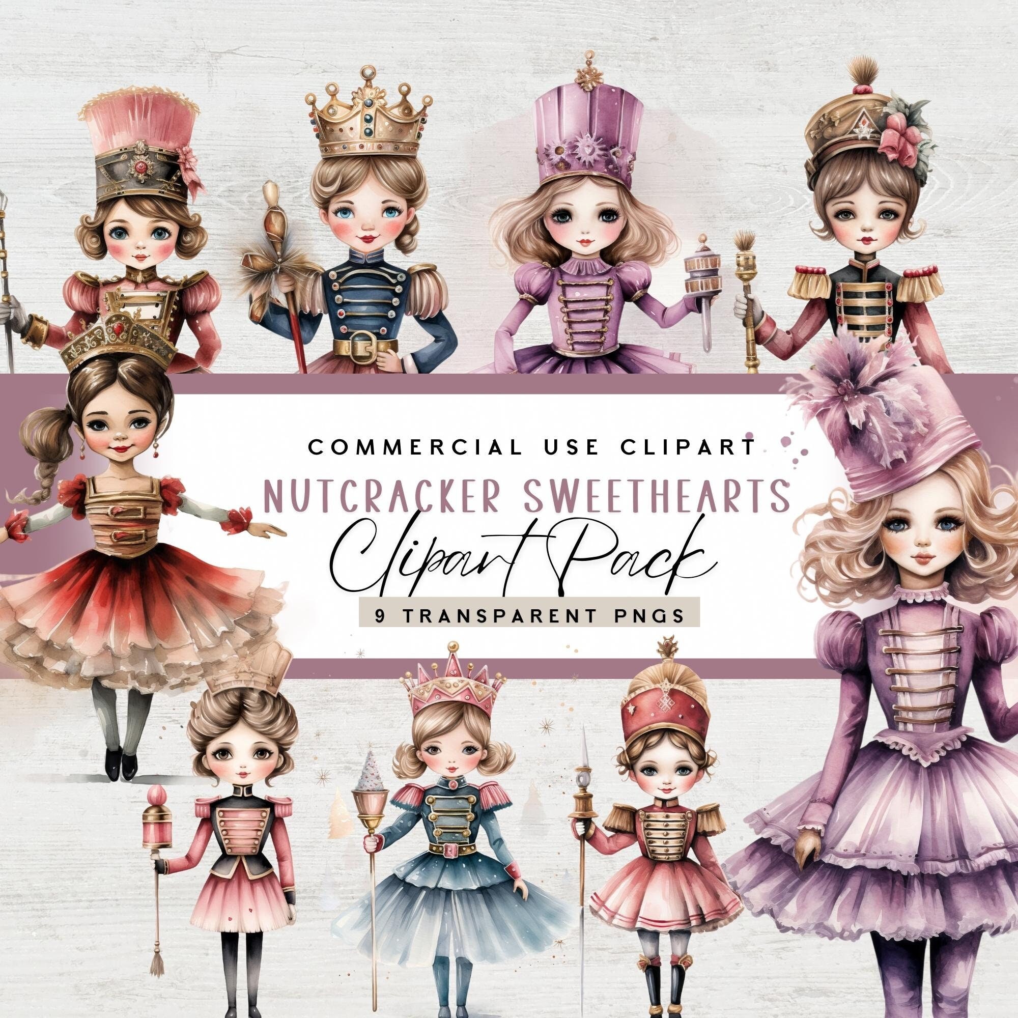 Nutcracker Clipart, Ballet, Christmas Princesses, Cute Xmas Clipart ...