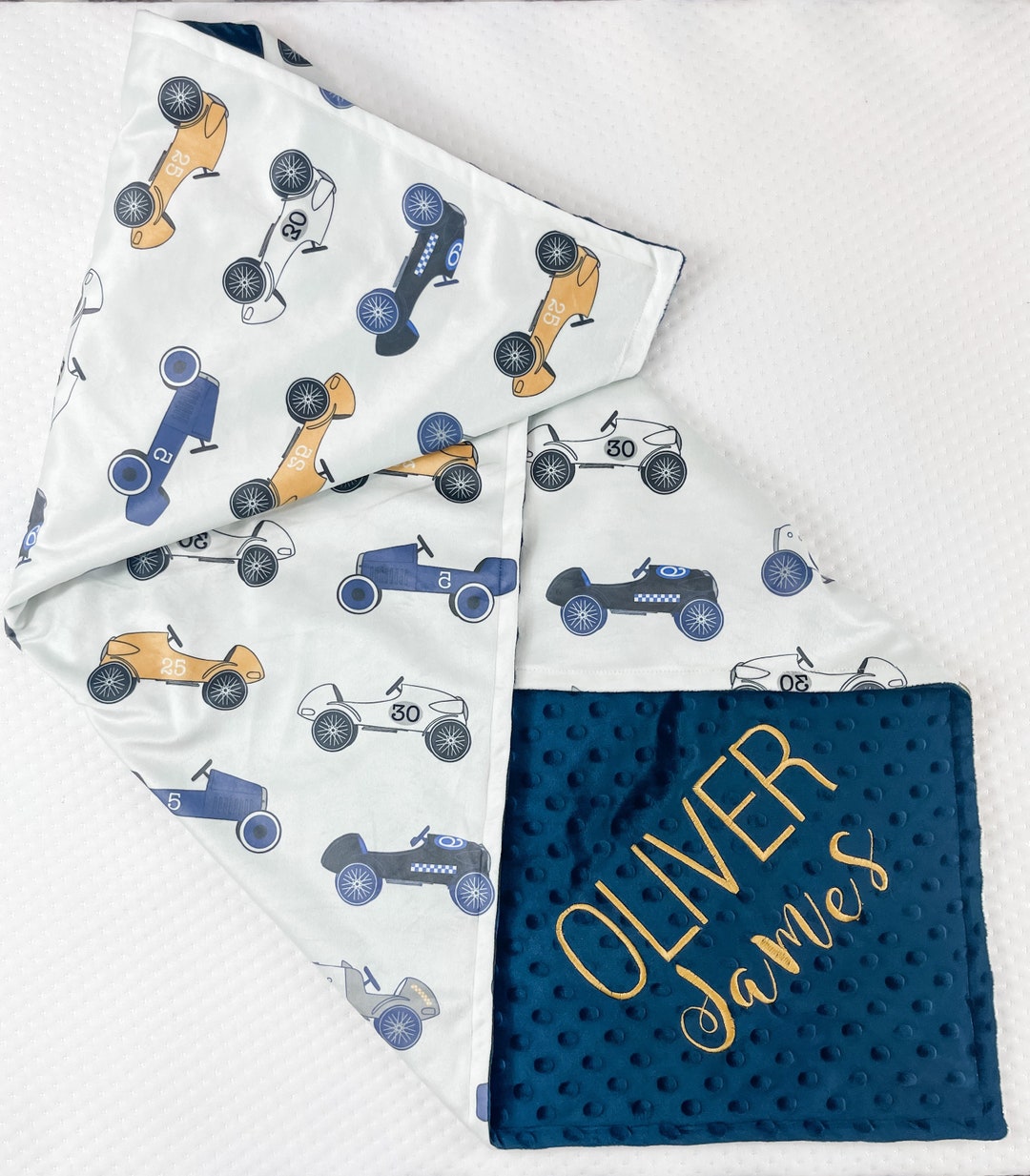Personalized Baby Blanket, Customized Blanket for Baby Boy, Minky ...