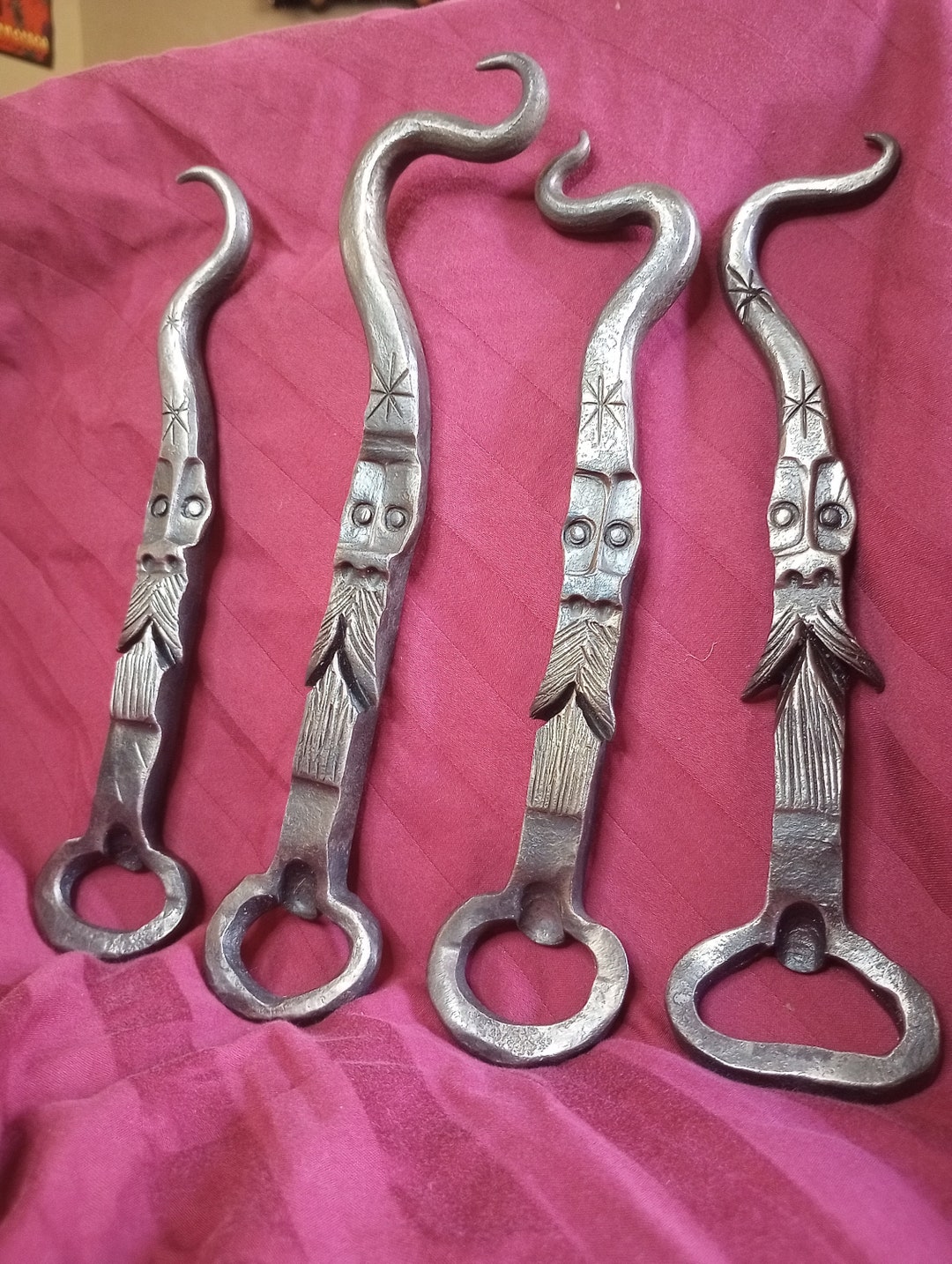 Hand Forged Wizard Head Bottle Opener - Etsy