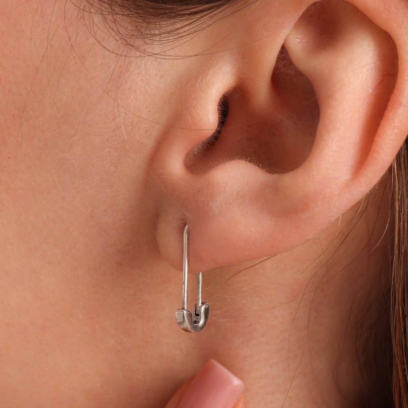 Safety Pin Earrings - Etsy