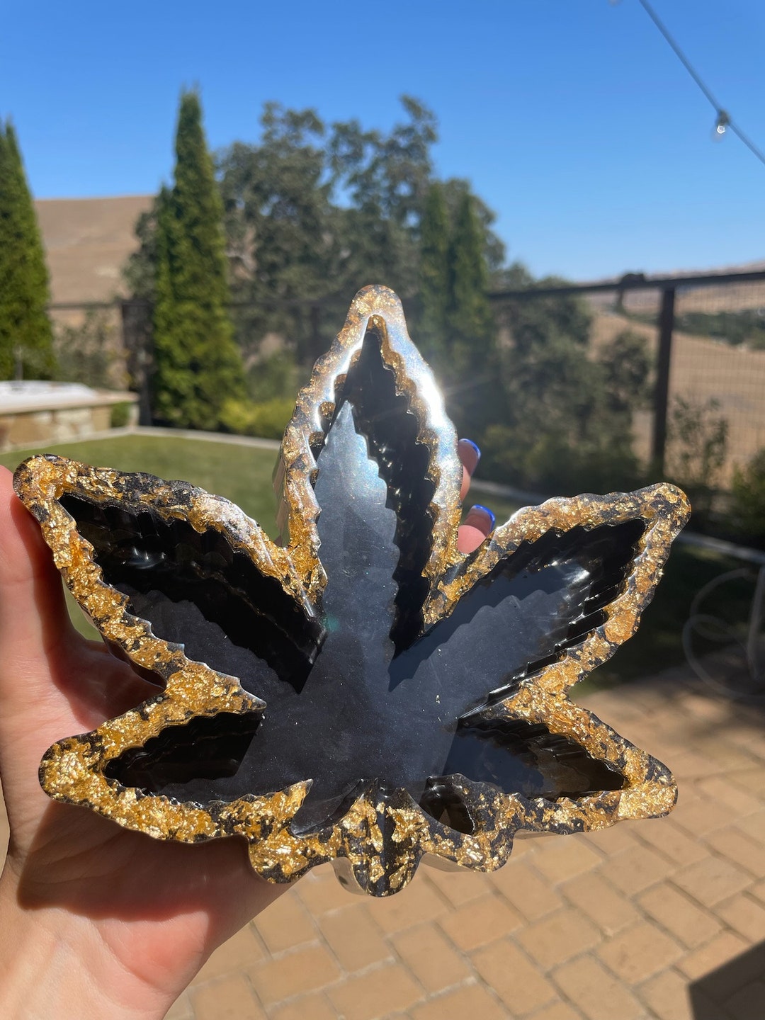 Marijuana Leaf Ashtray - Etsy