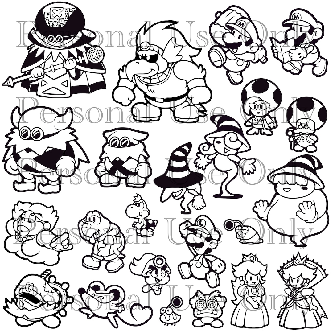 Paper Mario Thousand Year Door - SVG File - Etsy