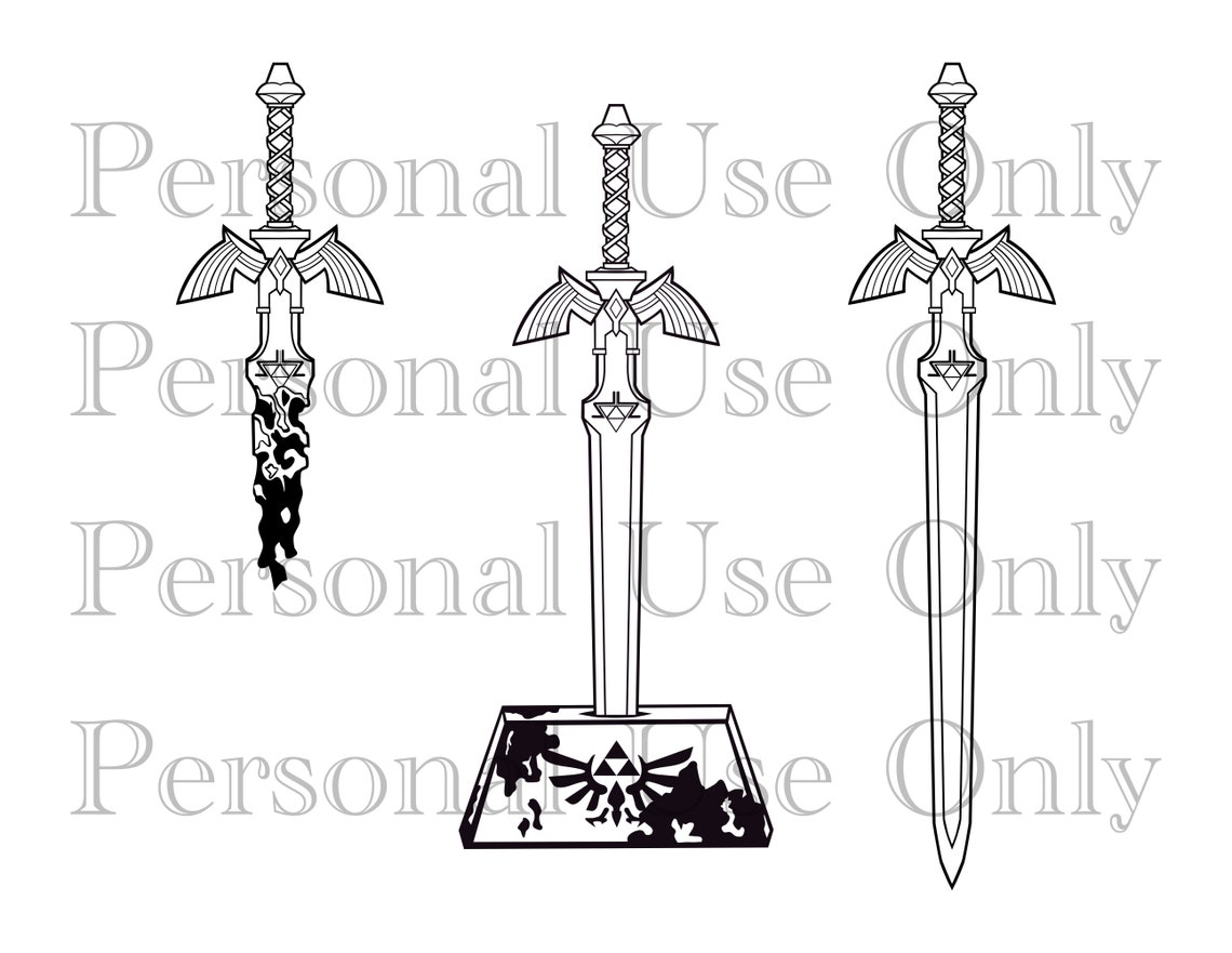 Master Sword Variations Digital File - SVG - Etsy