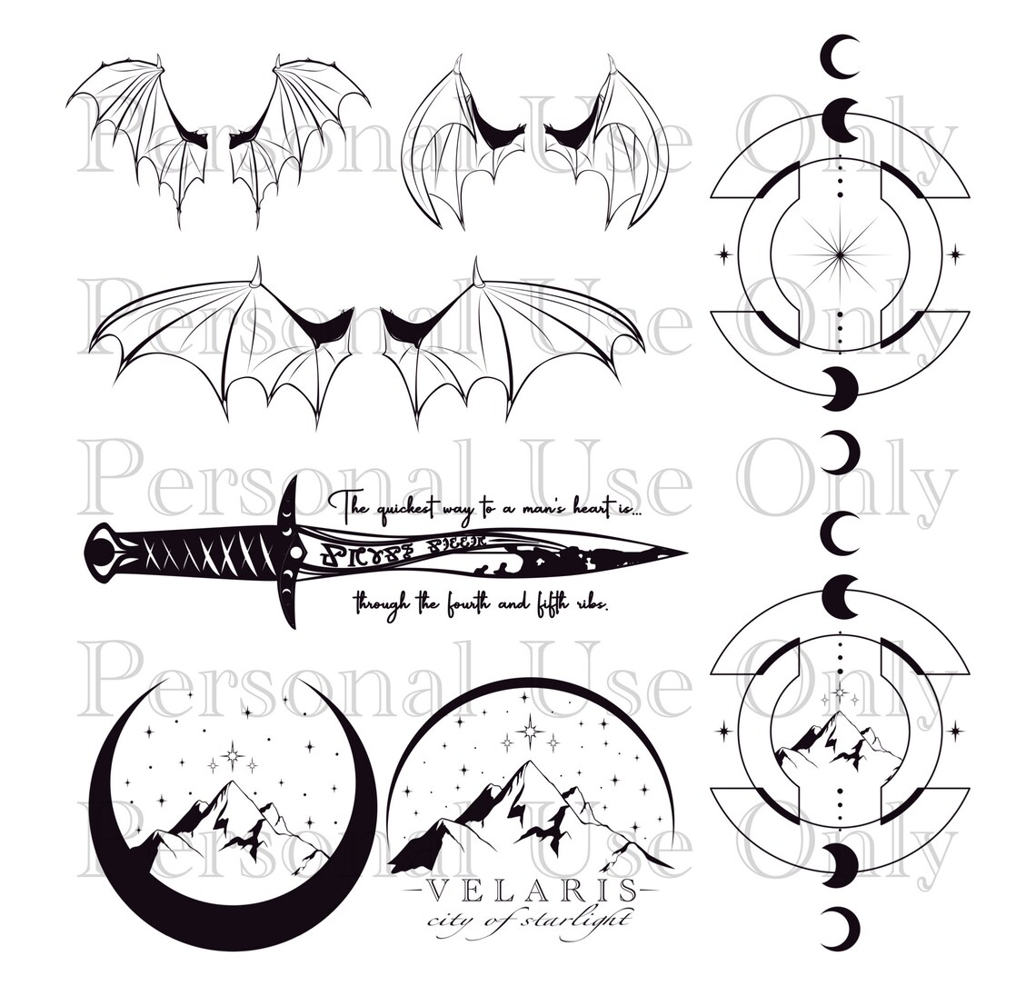 ACOTAR Inspired Digital Download - SVG - Etsy