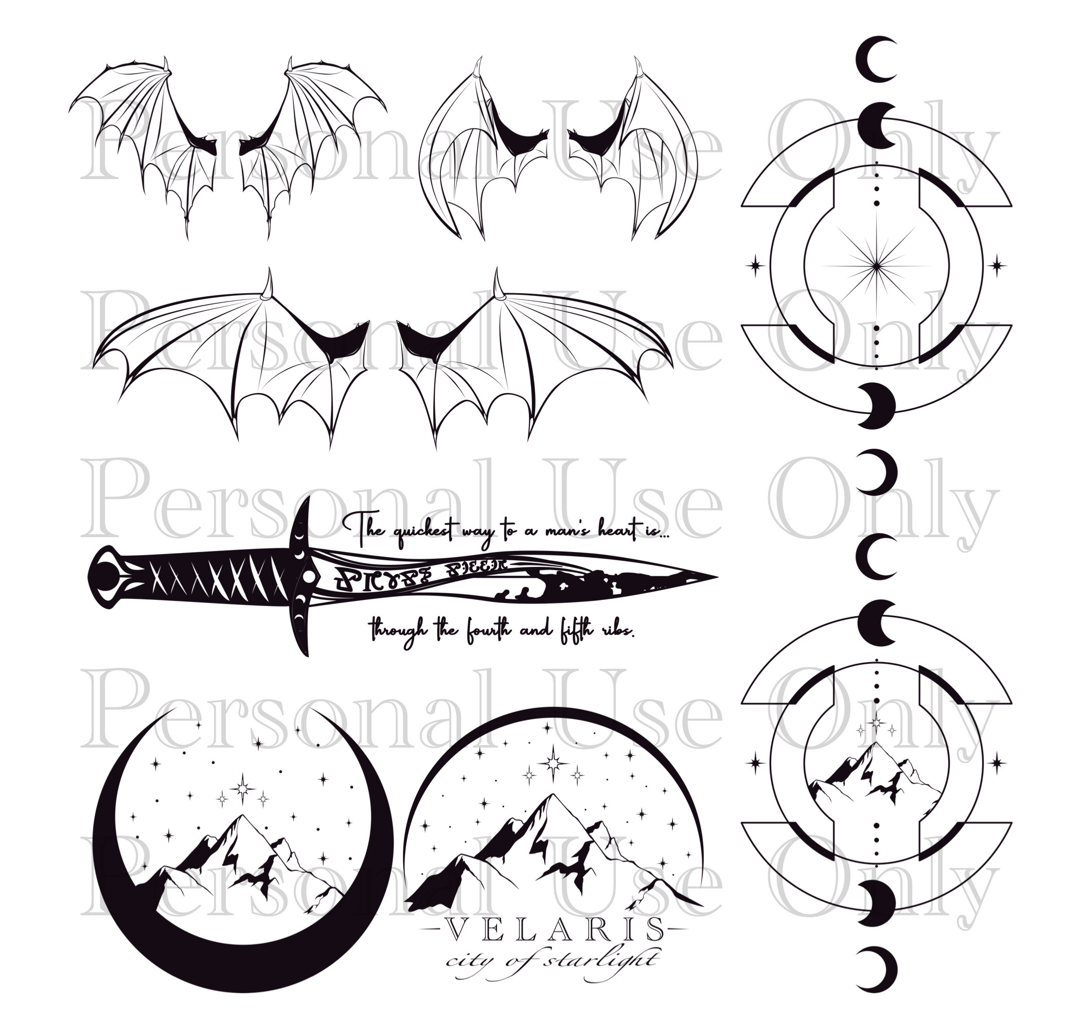 ACOTAR Inspired Digital Download - SVG - Etsy