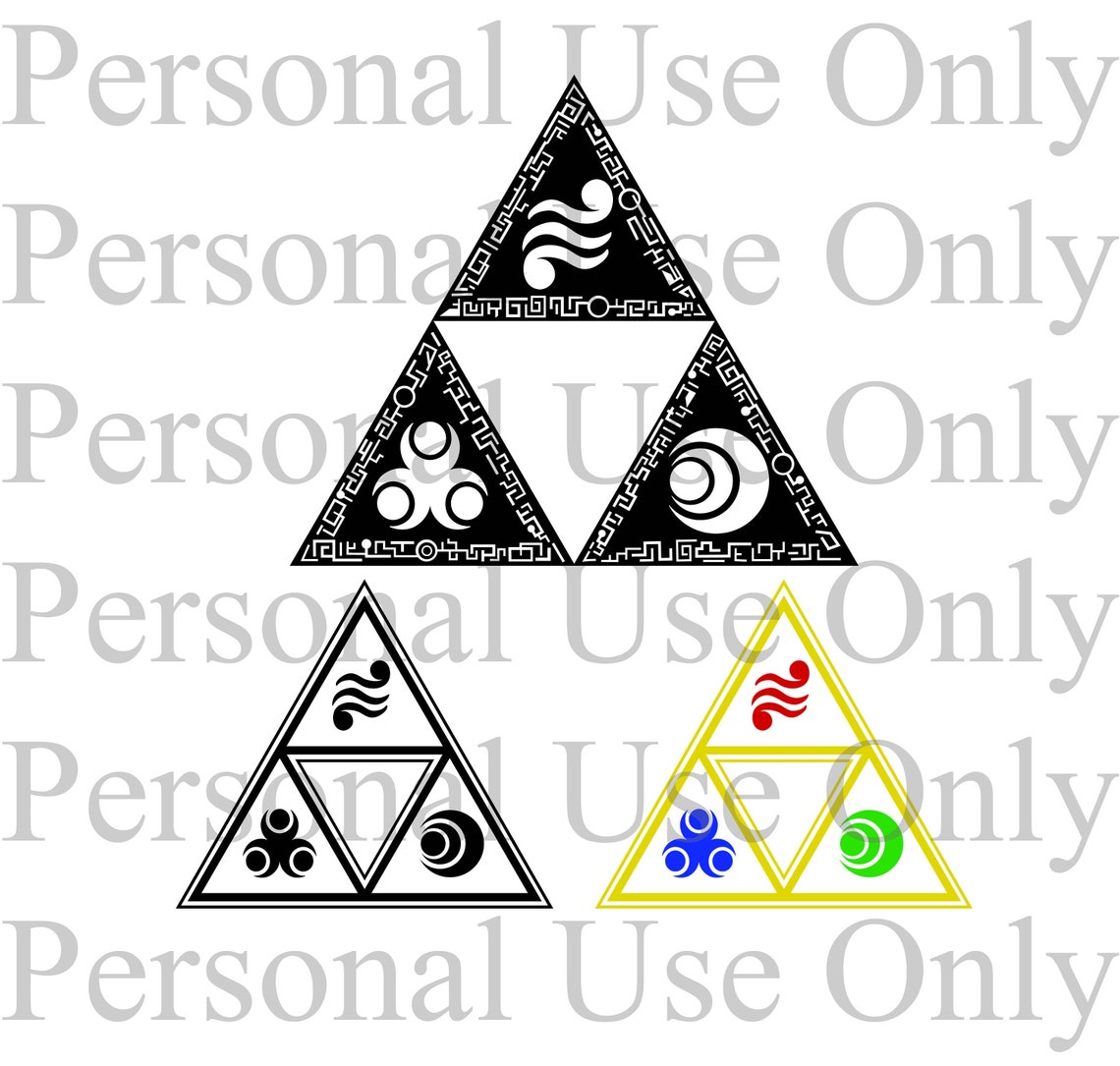 Triforce Din Nayru Farore Svg Png Files Digital Download Etsy
