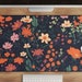 Floral Desk Mat, Cottagecore Desk Mat, Large Desk Mat, Extended Mouse ...