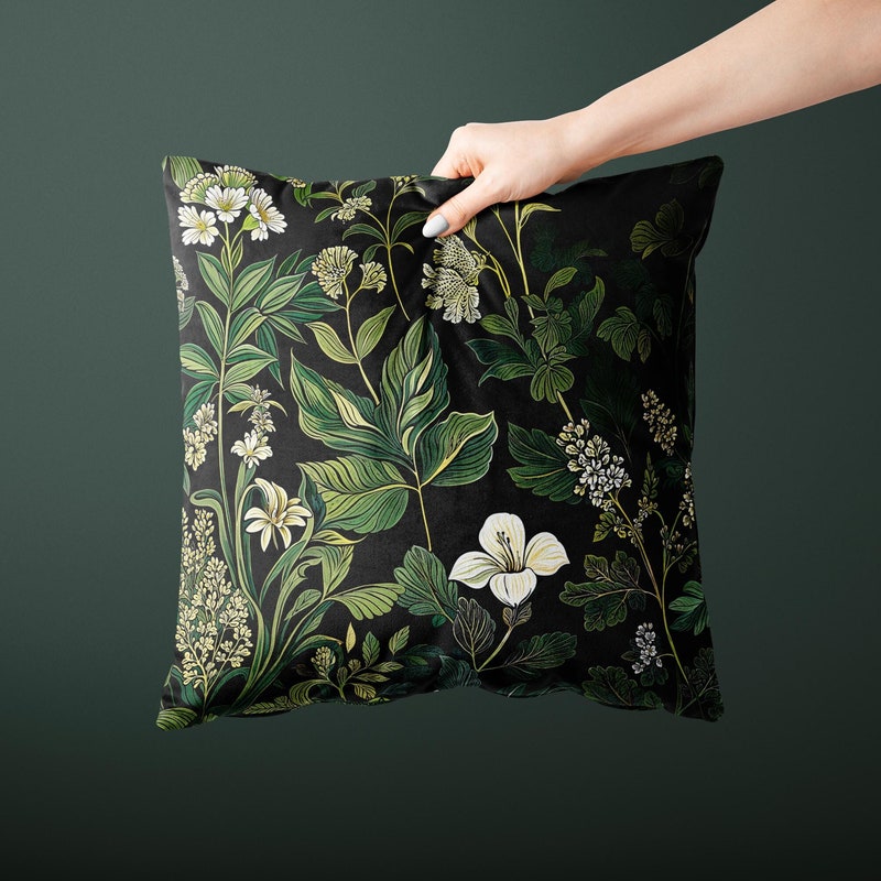 Botanical Pillow - Etsy