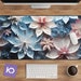 Floral Desk Mat, Cottagecore Desk Mat, Large Desk Mat, Extended Mouse ...