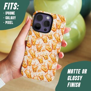 Boba Phone Case - Anime Kawaii Design for iPhone 11/12/13/14 Pro & 15 ...