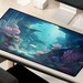 Underwater Desk Mat Ocean Life Mat Fish & Coral Design - Etsy