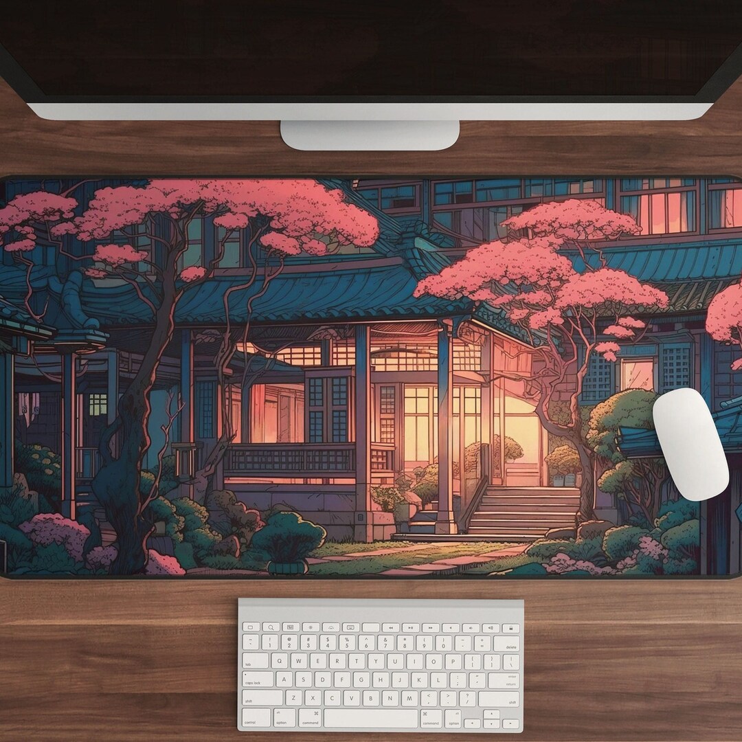 Anime Desk Mat, Manga Desk Pad, Japanese Art Mat, Otaku Mouse Pad ...