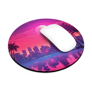 Vaporwave Desk Mat Neon Palm Gaming Desk Pad Synthwave - Etsy