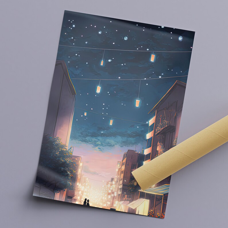 Lofi Anime Poster Subtle Anime Merch Best Aesthetic Dorm Room - Etsy