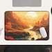 Autumn Forest Desk Mat Scenic River & Mountain Mouse Pad - Etsy
