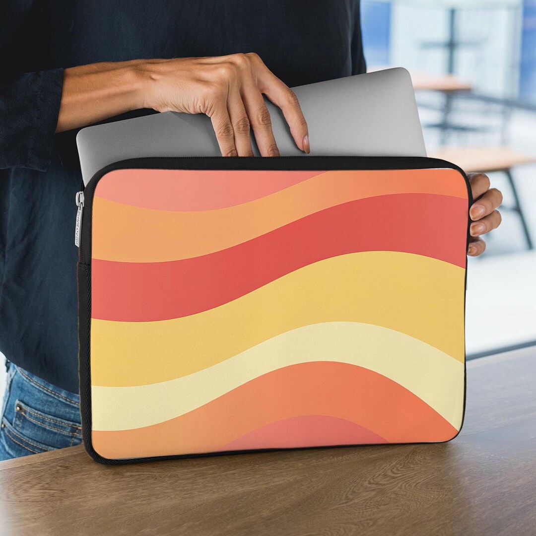 70s Retro Wave Laptop & Tablet Sleeve - Protective Tech Gear, Trendy ...