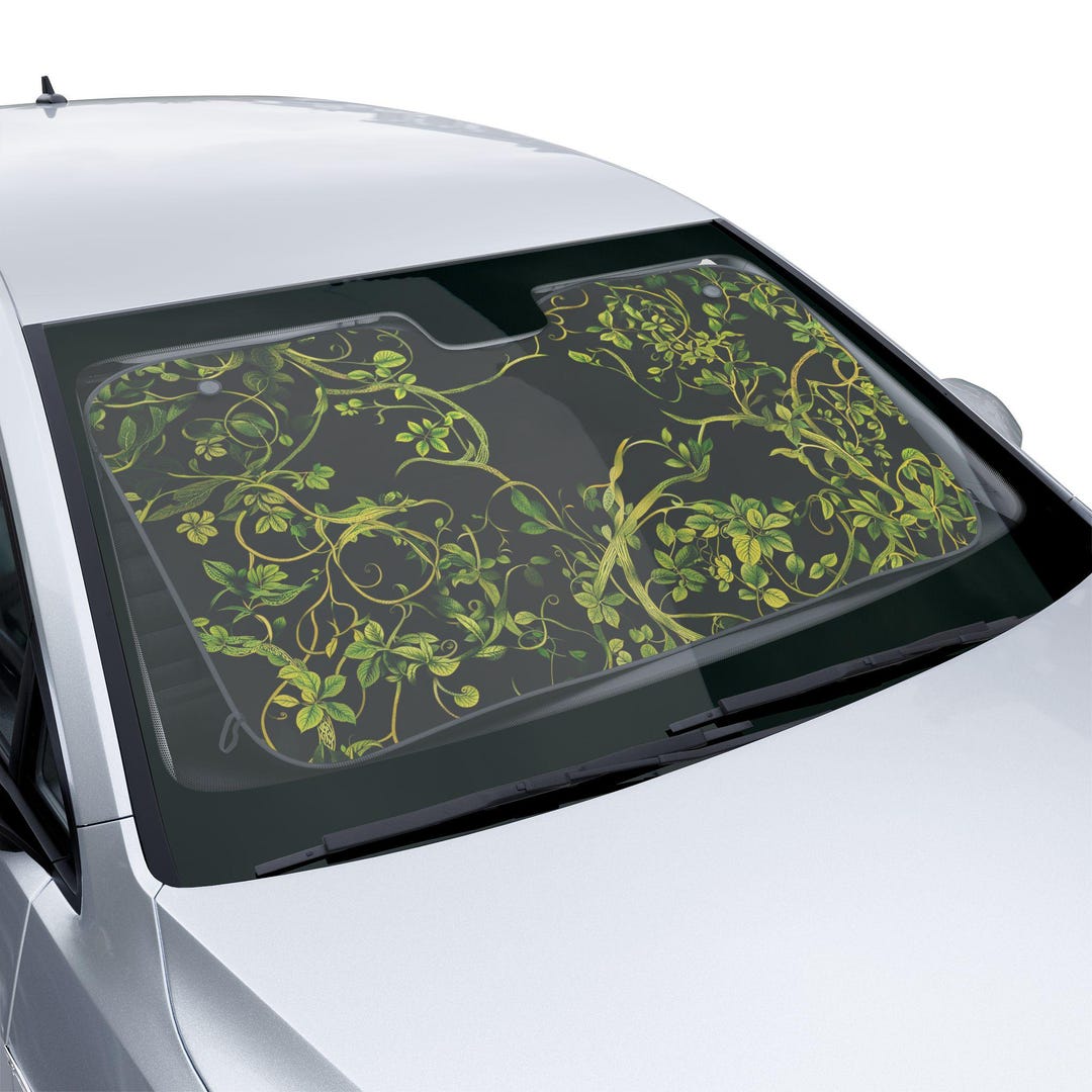 Car Sun Shade: Tropical Leafy Greenery for Vehicle Summer Protection - Etsy