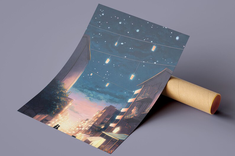 Lofi Anime Poster Subtle Anime Merch Best Aesthetic Dorm Room - Etsy