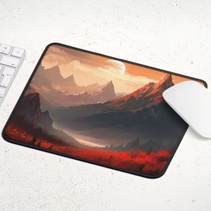 Mountain Desk Mat - Landscape Desk Pad - Nature Inspired Office Decor ...