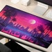 Vaporwave Desk Mat Neon Palm Gaming Desk Pad Synthwave - Etsy