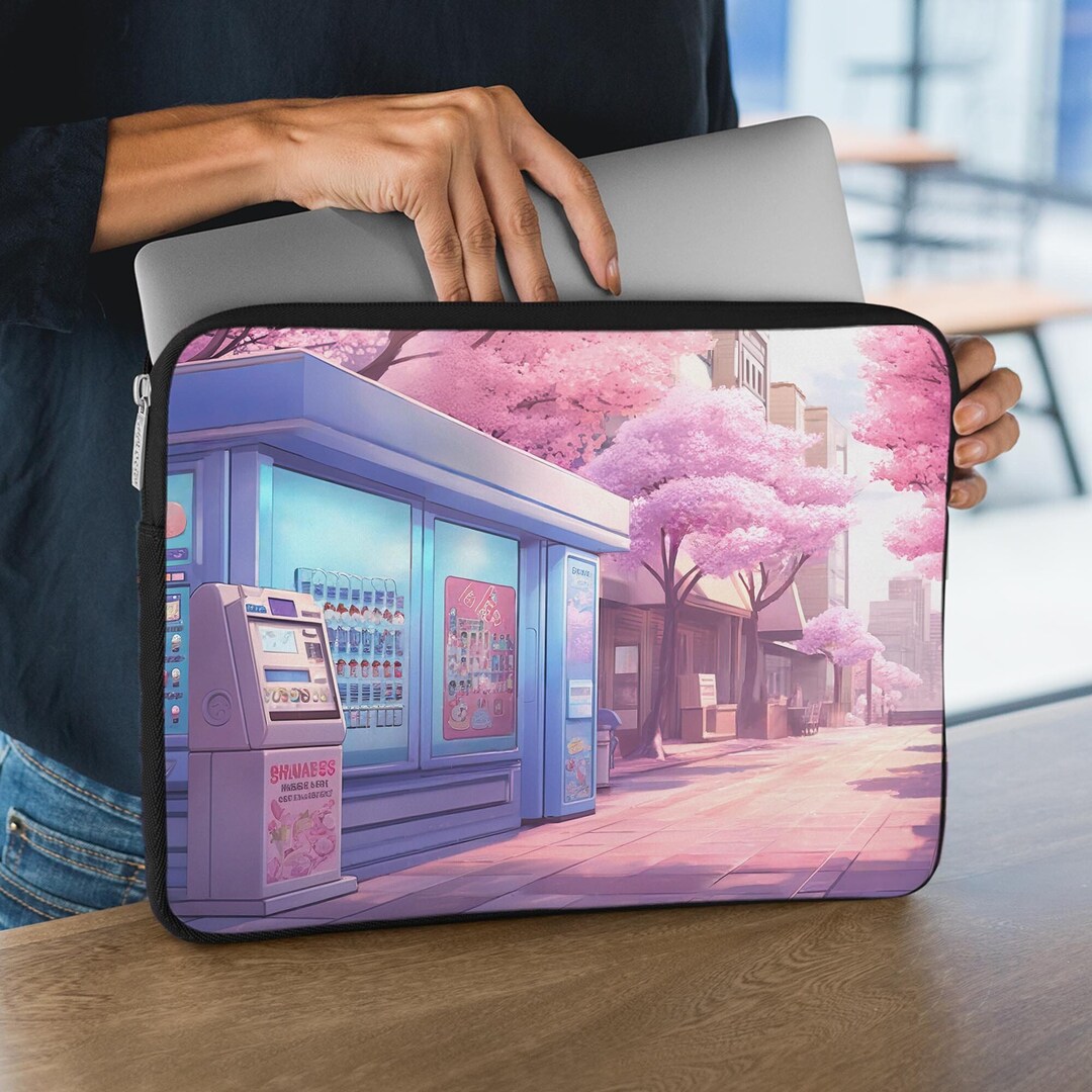 Pastel Anime Aesthetic Laptop Sleeve Kawaii Japanese Protective Case ...