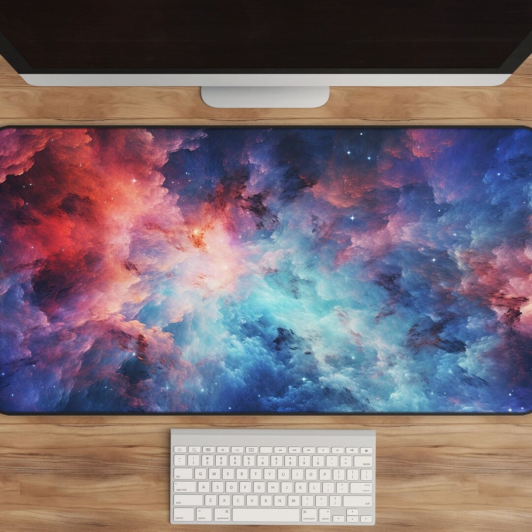 Cosmic Desk Mat, Nebula Desk Mat, Space Mouse Pad, Desk Accessories ...