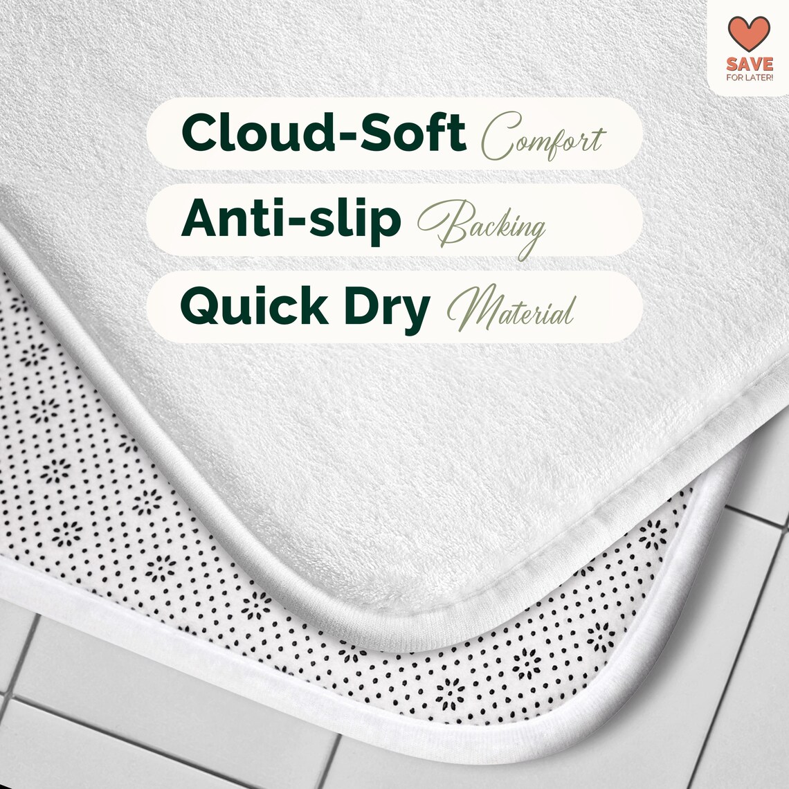 Funky Bath Mat: Mid Century Modern Style (soft Memory Foam, Non-slip ...