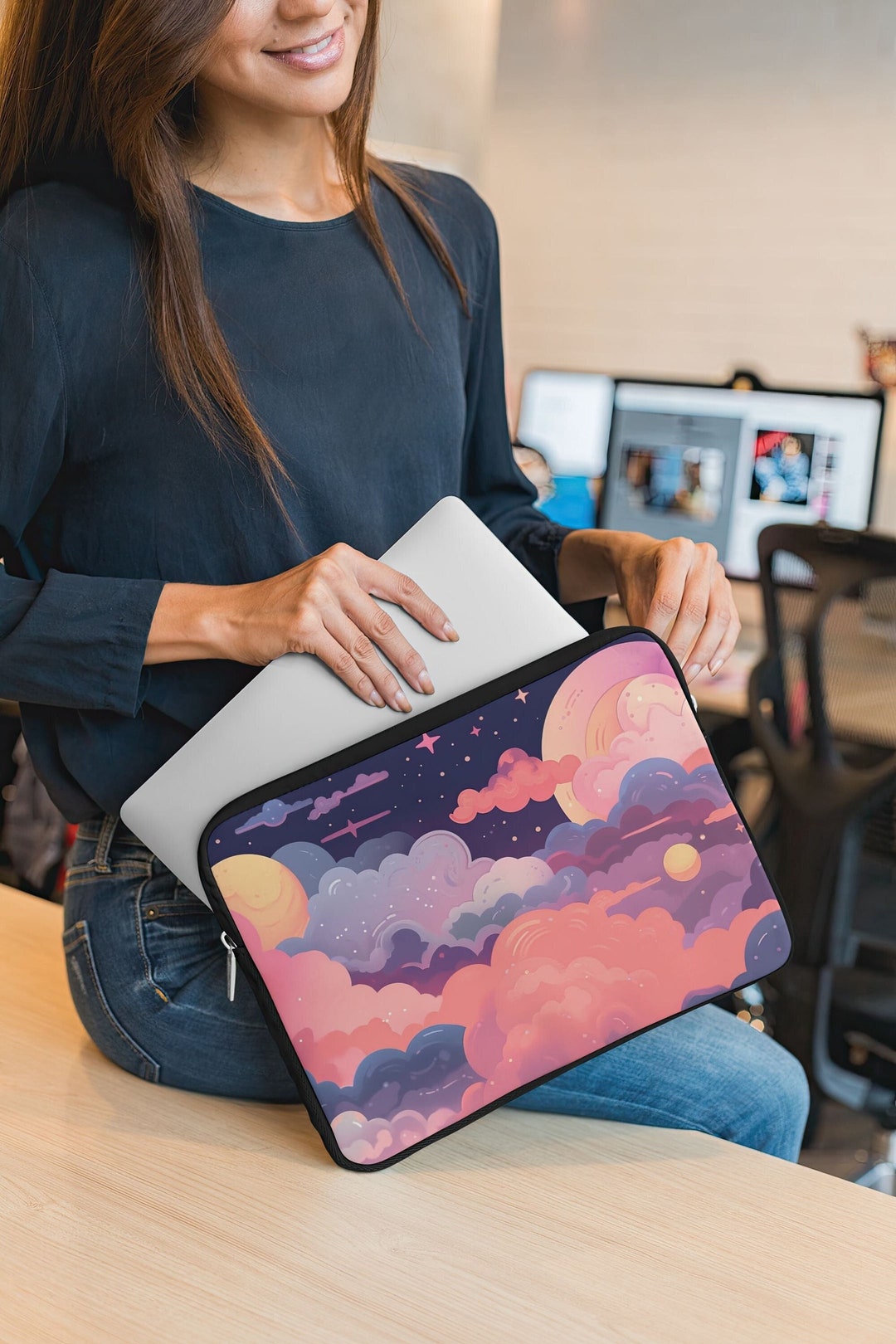 Colorful Night Sky Laptop Sleeve | 12 13 14 15 16 Inch Tablet or Laptop ...