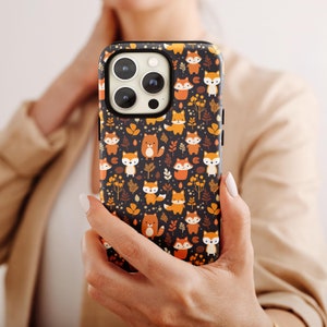 Cute Fox Phone Case: Kawaii Fall Decor for Your Phone, Cartoon Fox and ...