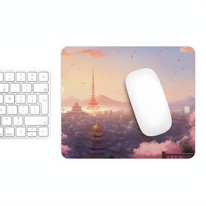 Tokyo Skyline Desk Mat - Anime Inspired Mouse Pad, Japanese Style Desk ...