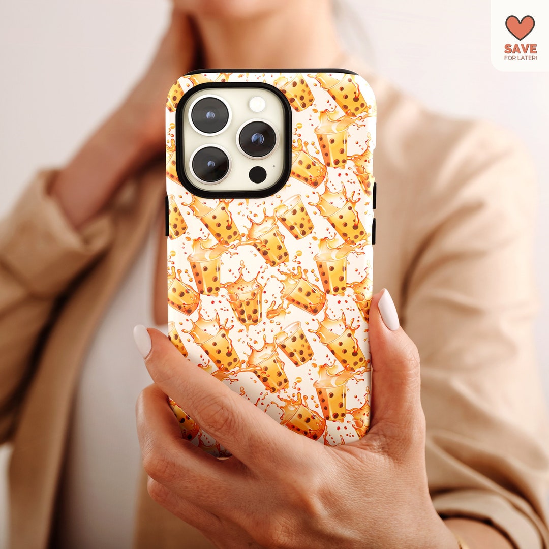 Boba Phone Case - Anime Kawaii Design for iPhone 11/12/13/14 Pro & 15 ...