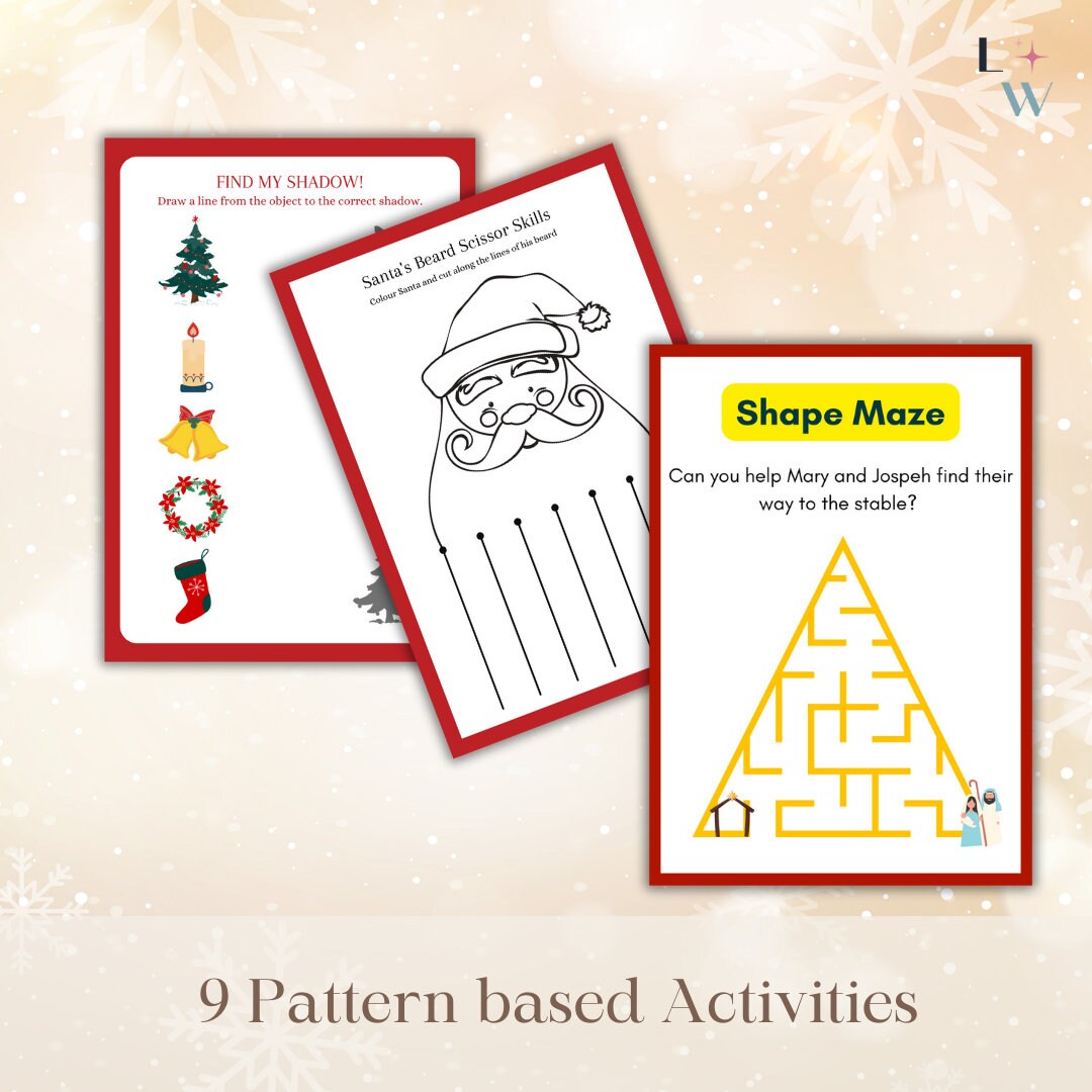 Christmas Preschool Activity, Christmas Coloring Pages, Christmas ...