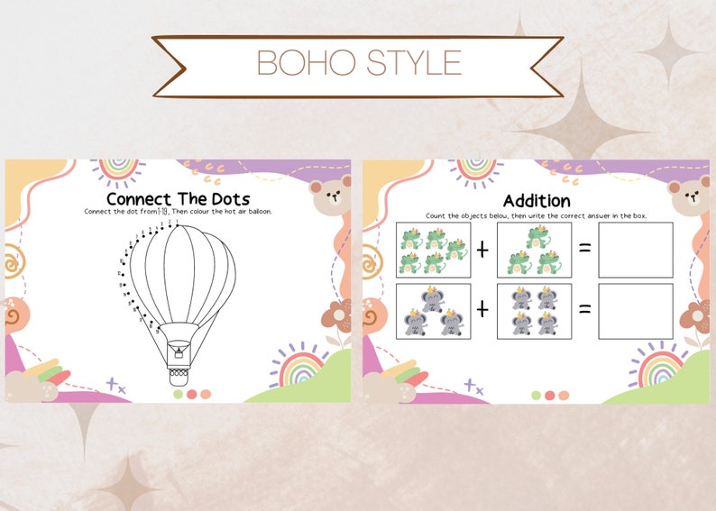 Printable Preschool Worksheets, Digital PDF, JPEG, 15 Worksheets ...