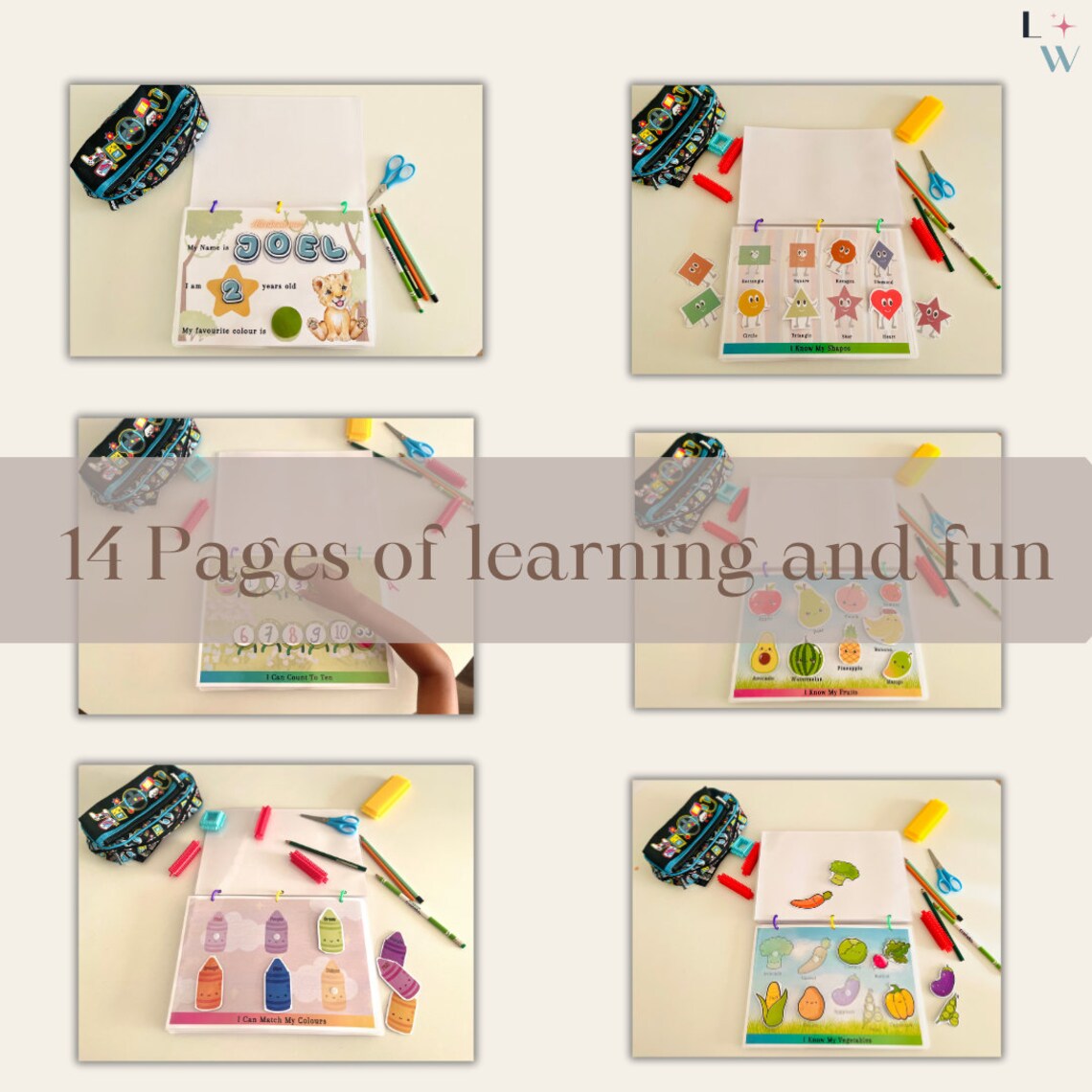 Personalised Busy Book, Preschool Activity Binder, Busy Book, Learning ...