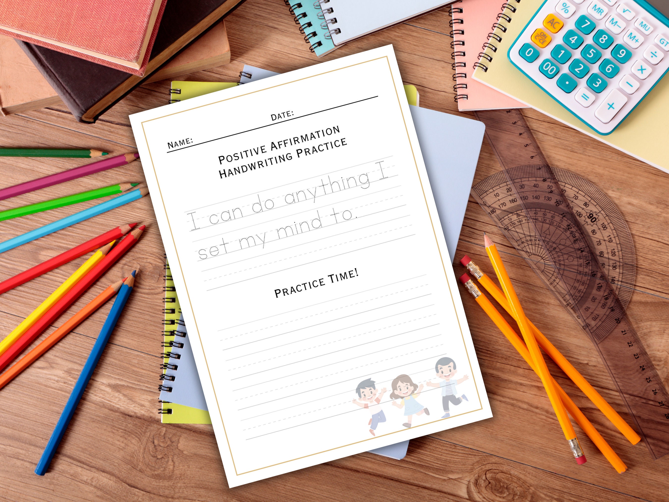 Positive Affirmation Worksheet, Growth Mindset, Printable Toddler ...