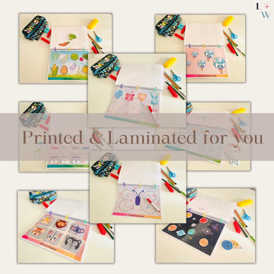 Personalised Busy Book, Preschool Activity Binder, Busy Book, Learning ...