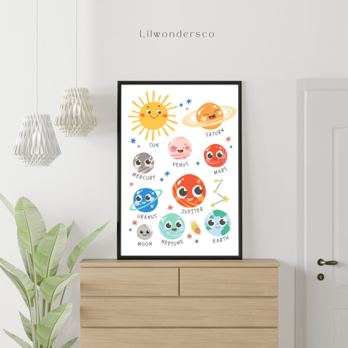 Solar System Poster, Space Poster, Printable Educational Poster ...