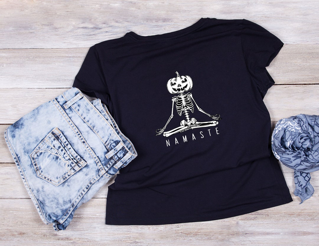 Namaste Skeleton SVG File - Etsy