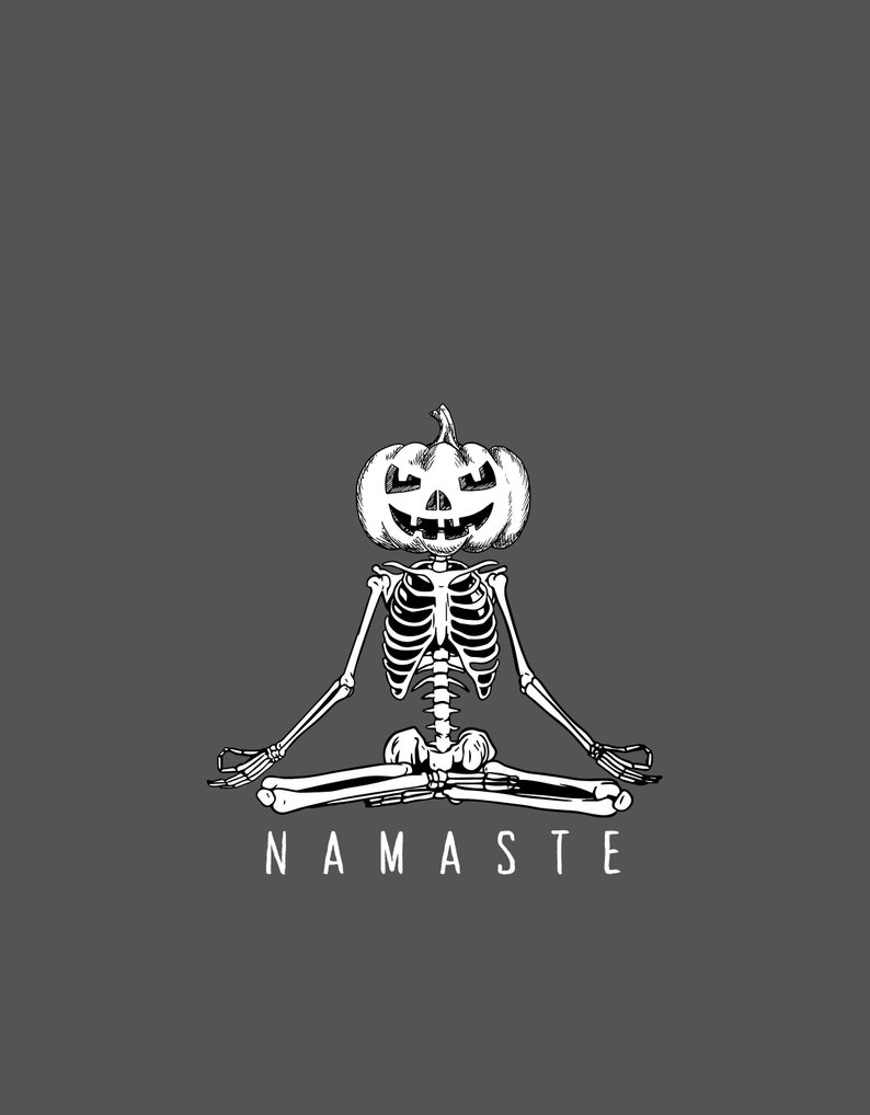Namaste Skeleton - SVG File - Etsy