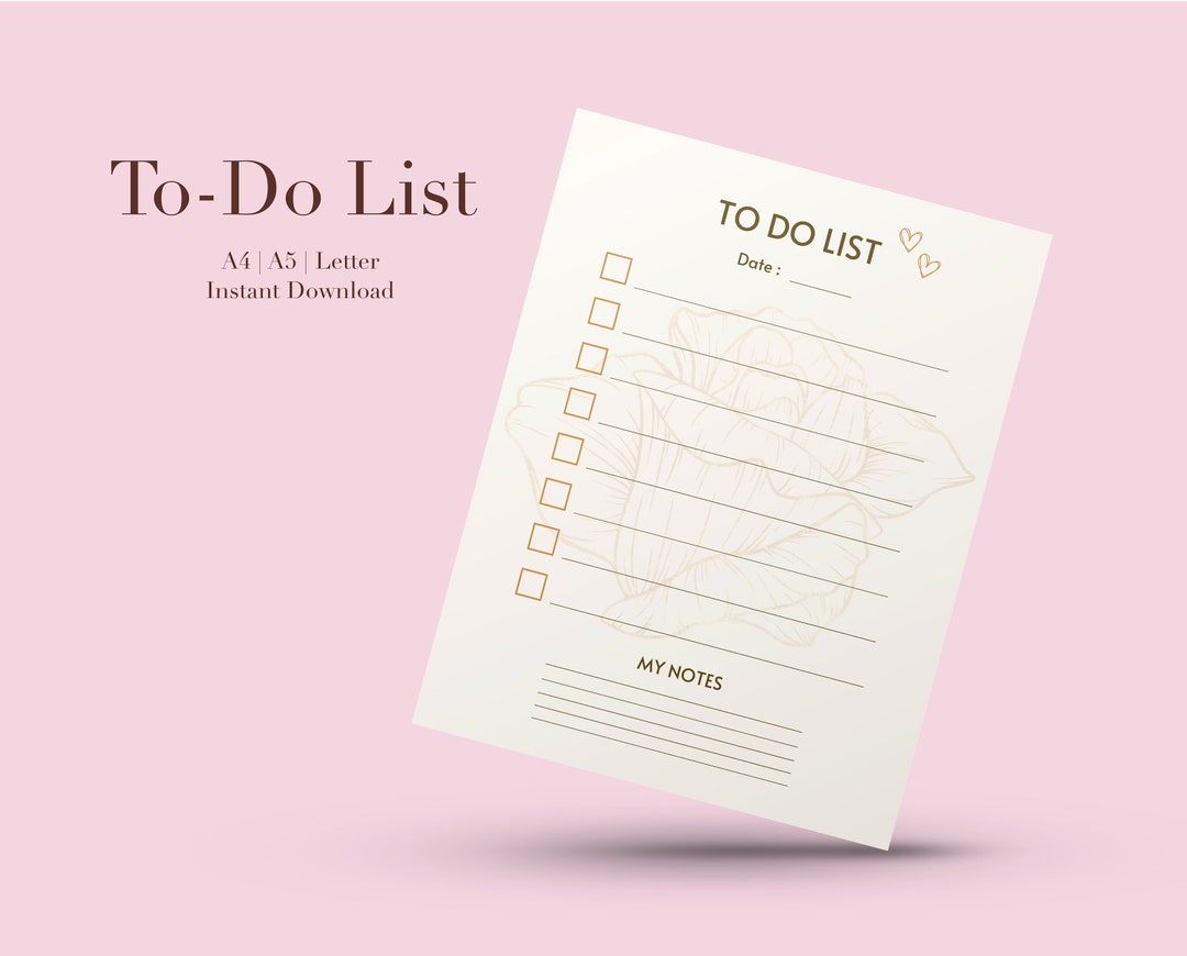 Printable Planner A5 Daily to Do List, Budget Binder, Cleaning ...