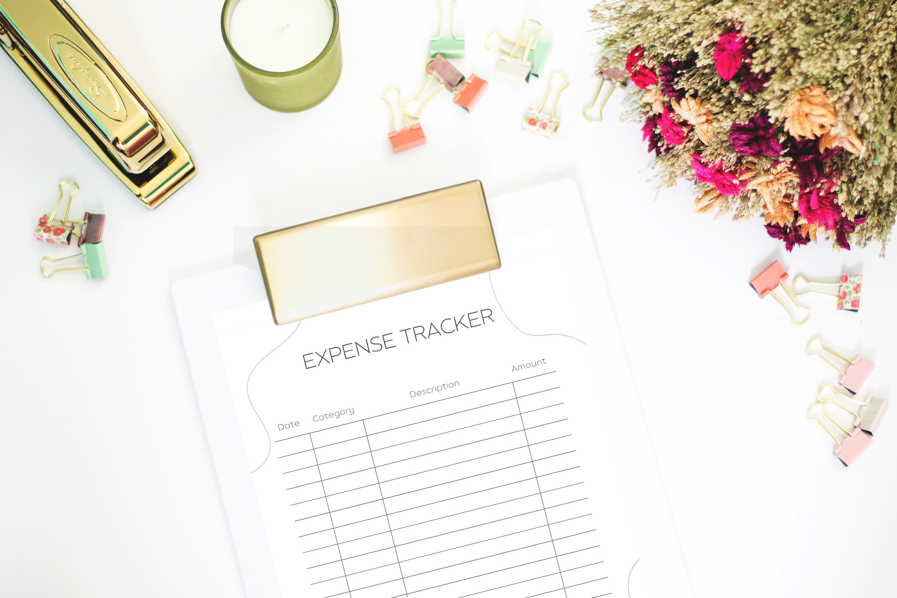 Expense Tracker, Spending Tracker, Downloadable Instant Spending ...