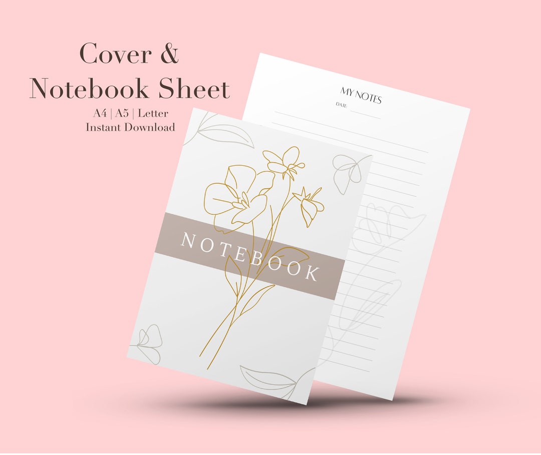 Digital Notebook With Notebook Cover and Unlimited Notebook Sheets ...