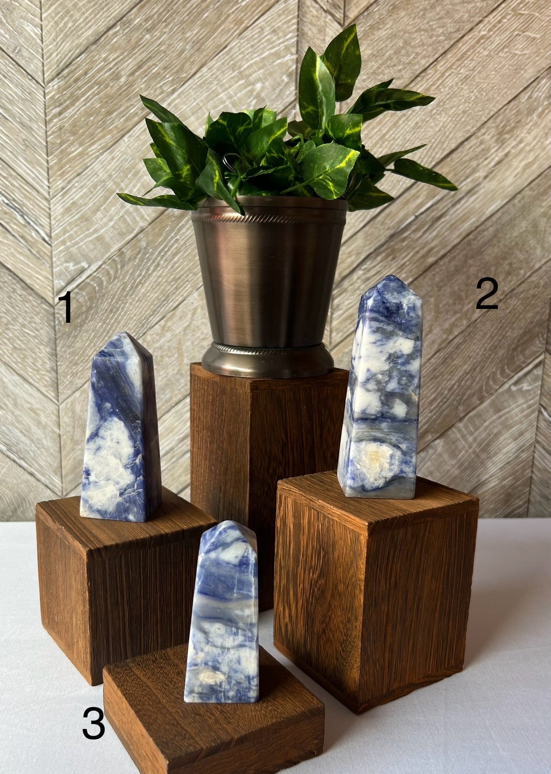 Afghanite Blue Crystal Tower - Etsy