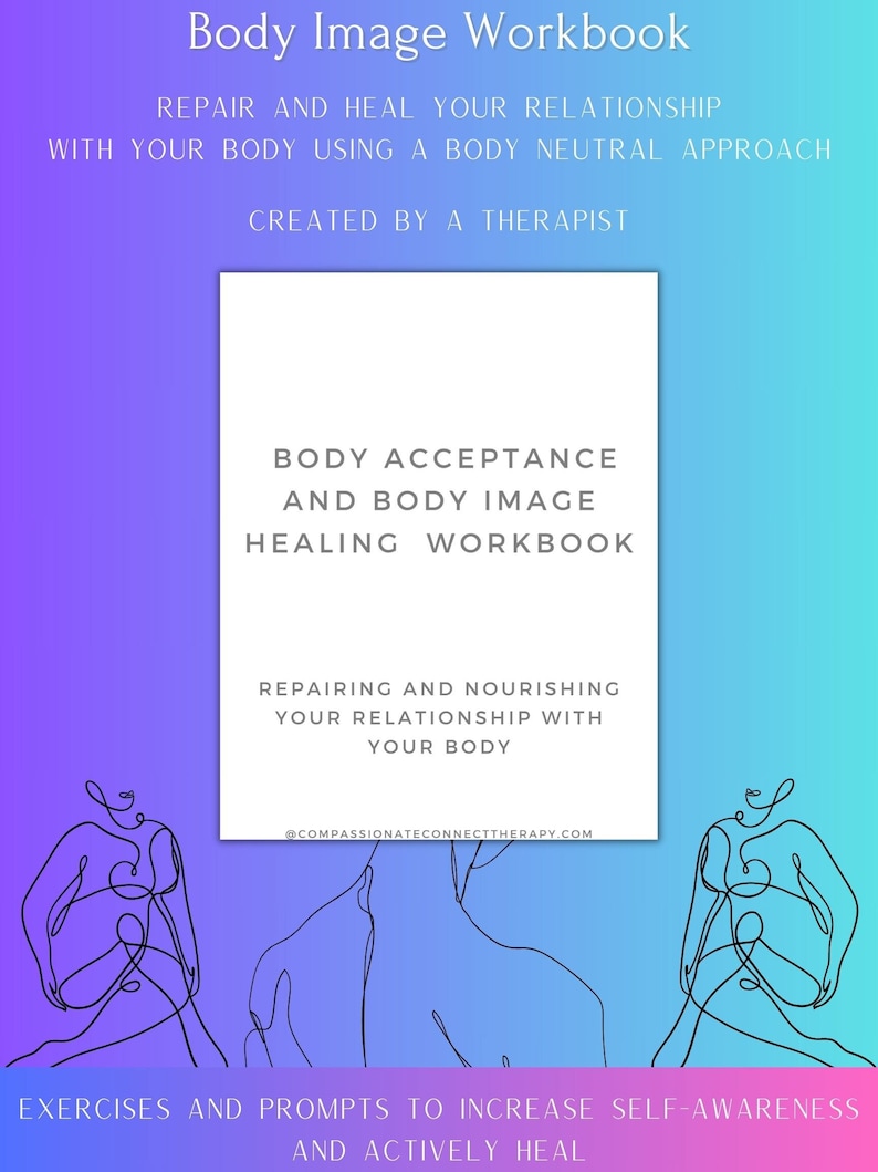 Body Image Healing Workbook | Body Acceptance, Body Positive, and Body ...